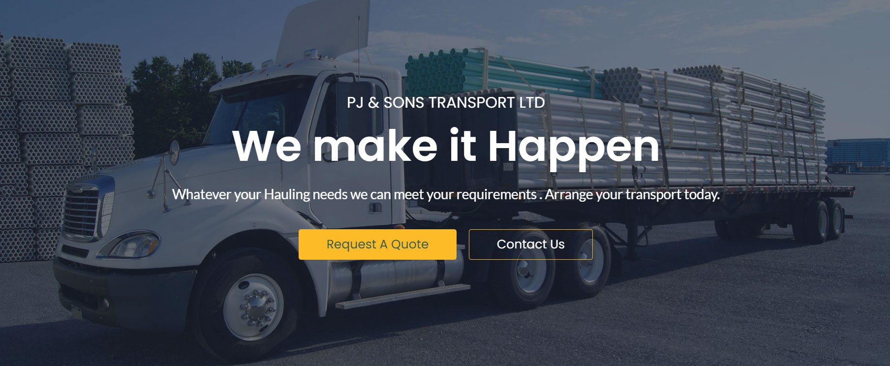PJ & Sons Transport Ltd | Reliable Freight & Logistics Services in ...
